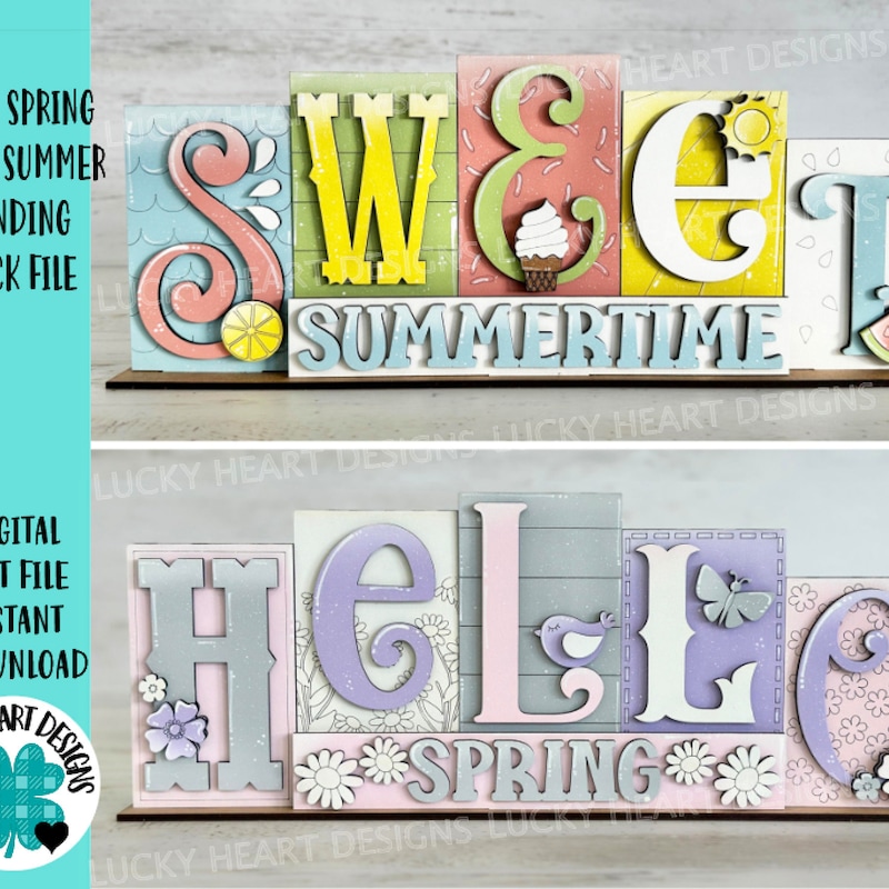 Summer Block Sign - Etsy