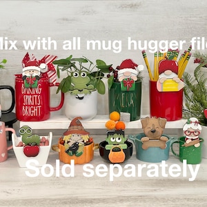 Highland Kitchen Mug Hugger File SVG, Glowforge, Cow, Tiered Tray, Chef ...