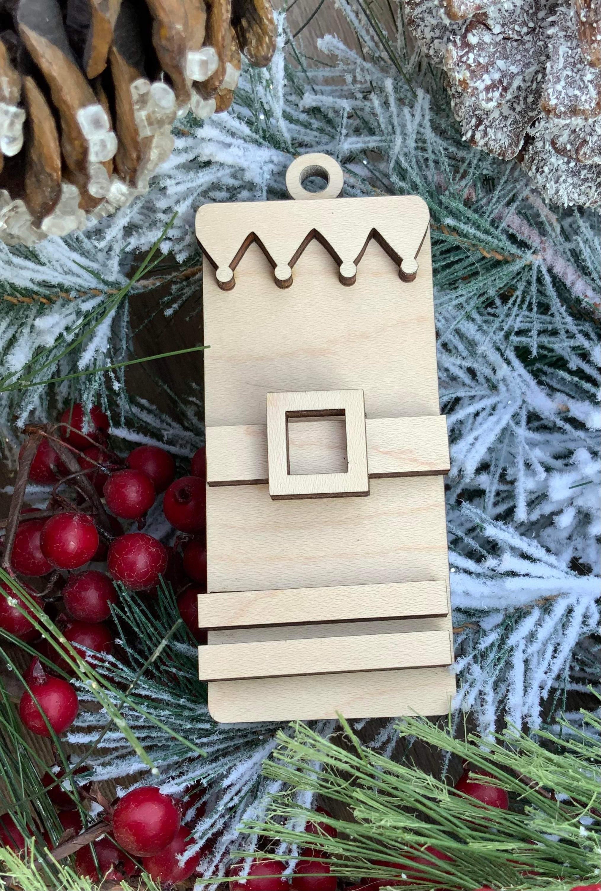 Christmas Ornament Rectangle File SVG, Kids Craft Glowforge ...