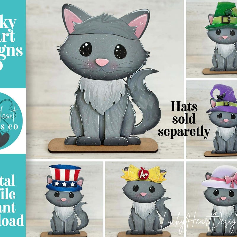 Cat Heart Signs - Etsy