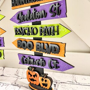 Spooky Halloween Street Sign File, Glowforge, Luckyheartdesignsco - Etsy