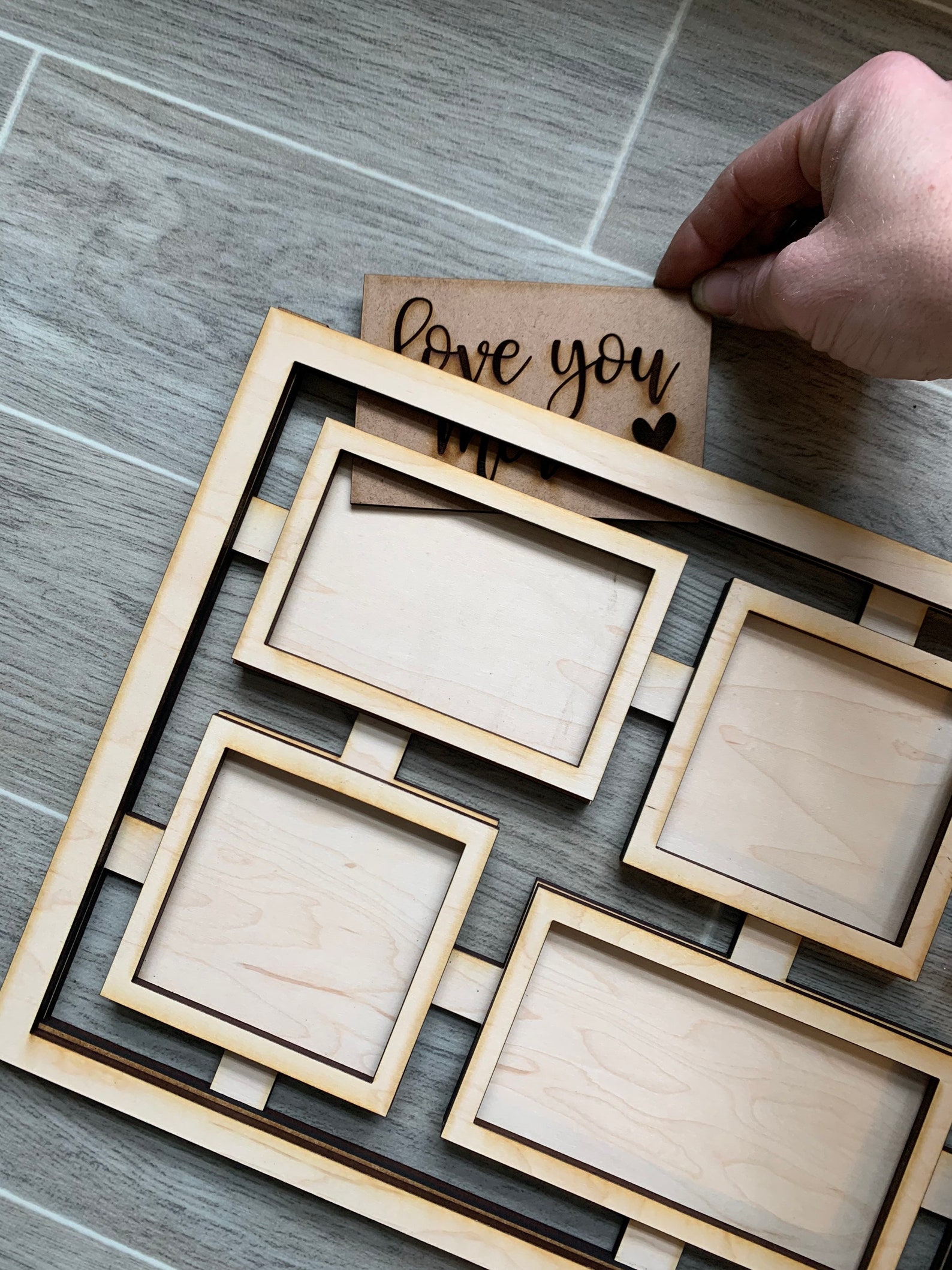 Modern Wall Frame With Interchangeable Quote Insert File SVG, Glowforge ...