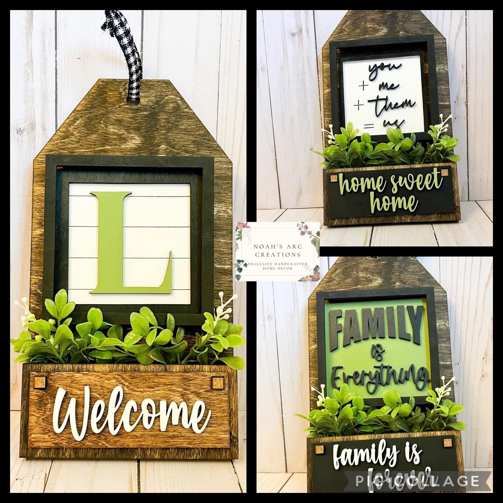 Tag Style Interchangeable Leaning Sign File SVG, Glowforge ...