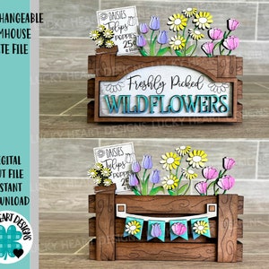 Interchangeable Farmhouse Crate File SVG, Glowforge ...