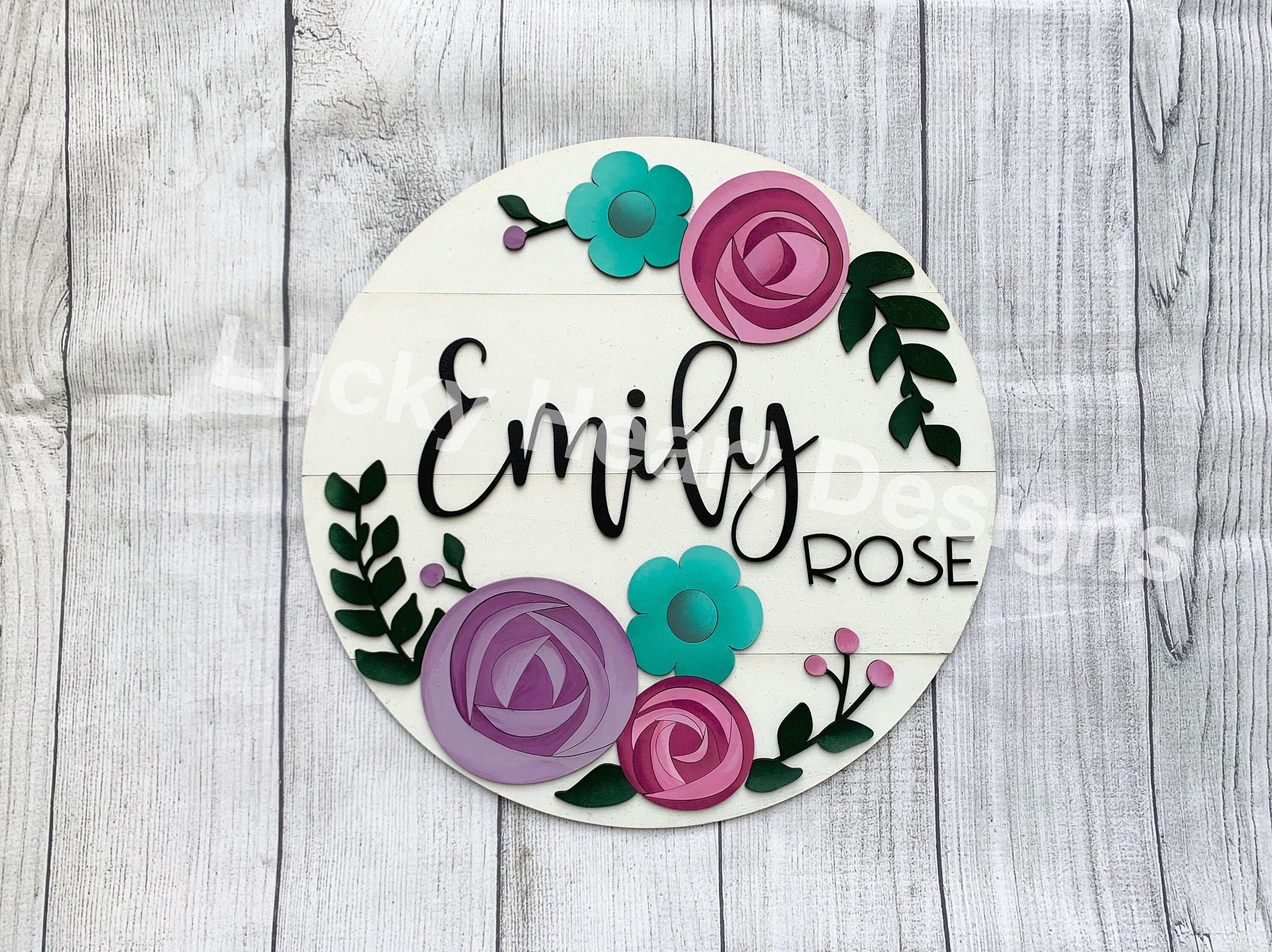 Emily Floral File SVG - Etsy