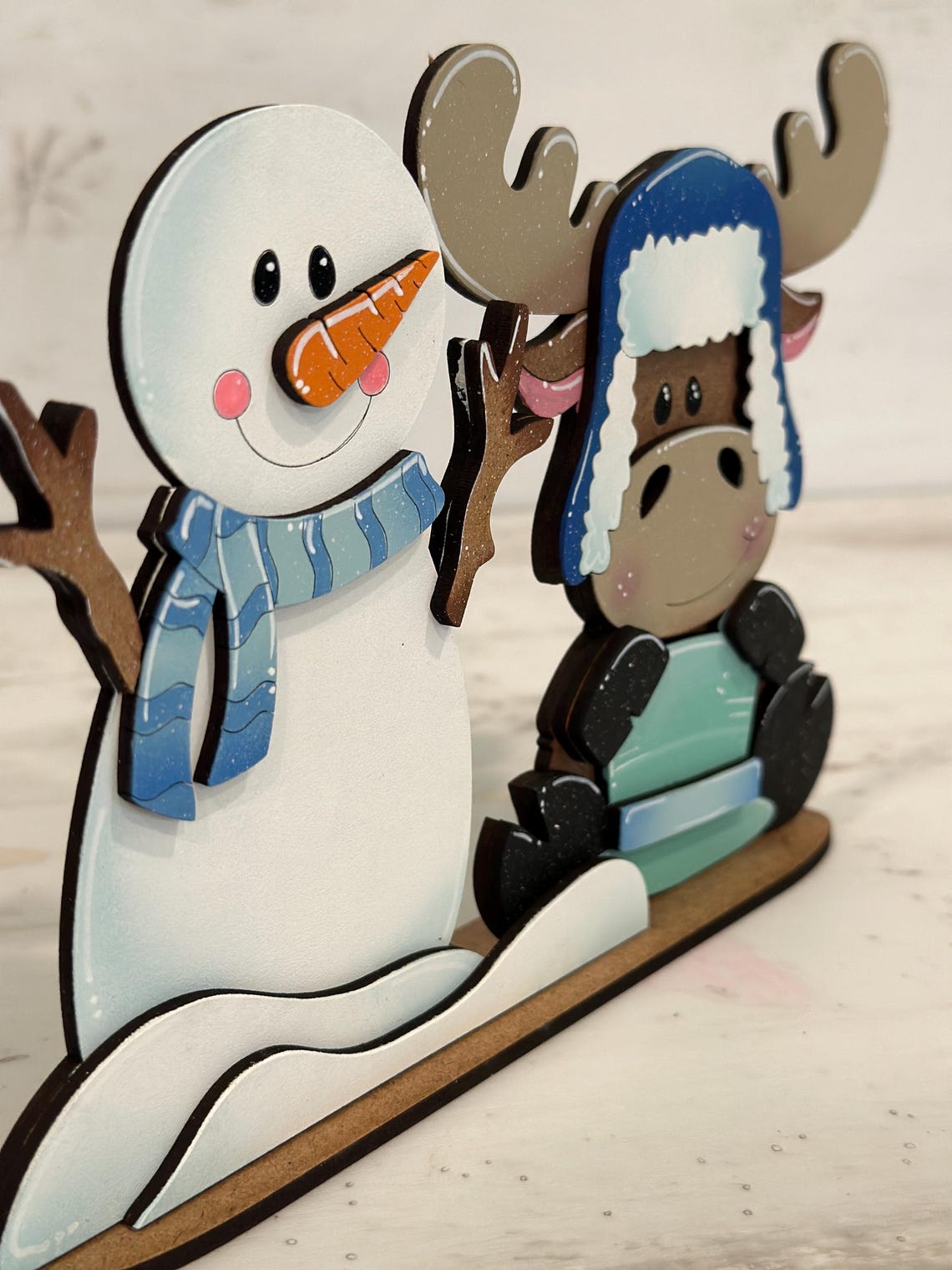 Moose Snowman Winter Standing File SVG, Snowflake, Farm, Frosty ...