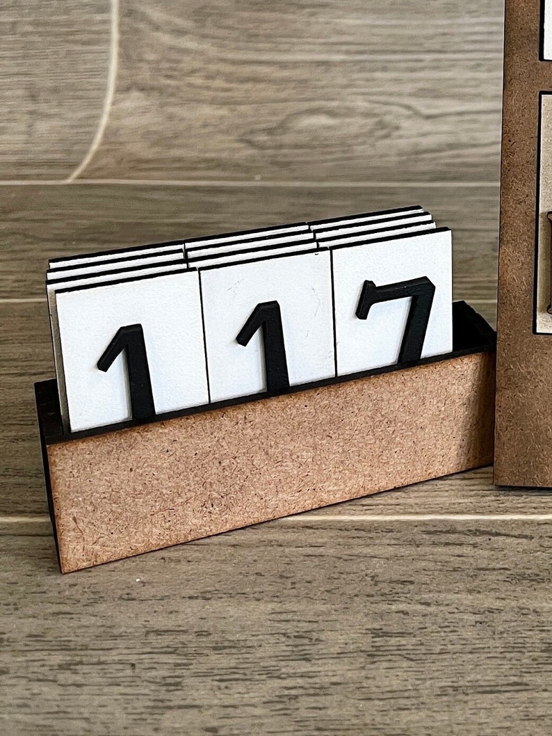 MINI Countdown Sandwich Board Interchangeable Leaning Sign File SVG ...