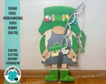Summer Tall Porch Interchangeable Leaning Sign Gnome File SVG ...