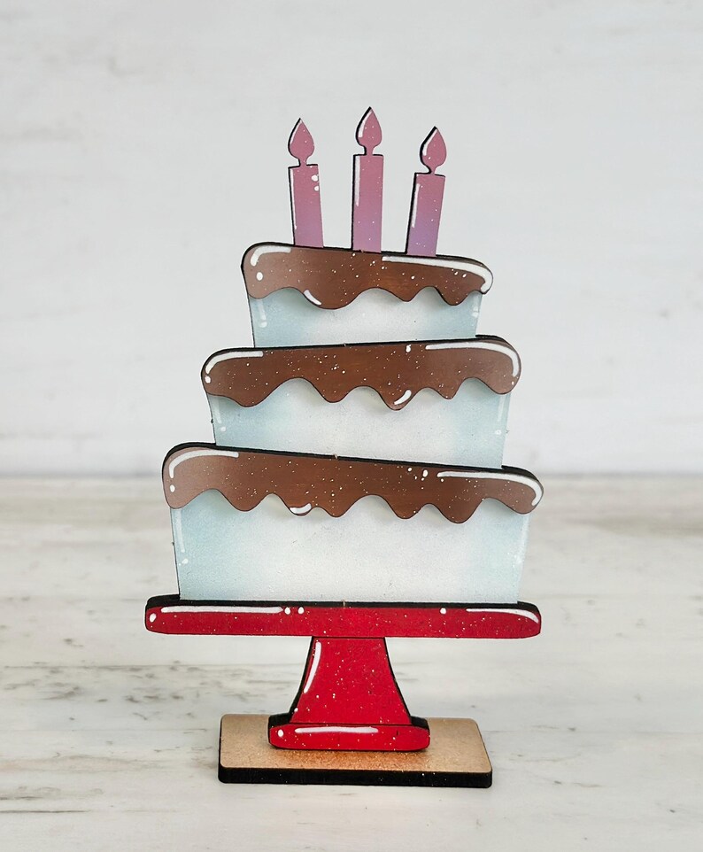 Birthday Cake Pop Out Craft Kit File SVG, Glowforge ...