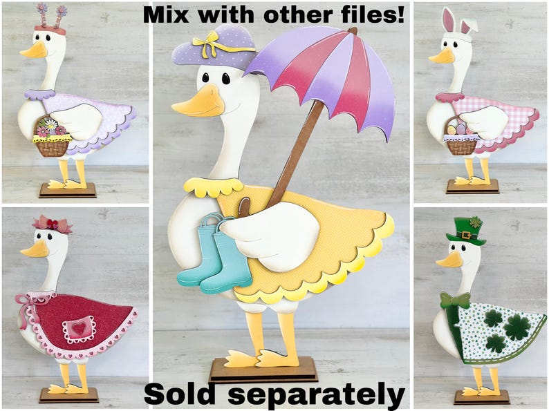 Goose Animal Hats Interchangeable File SVG, Goose ONLY, Duck, Outfits ...