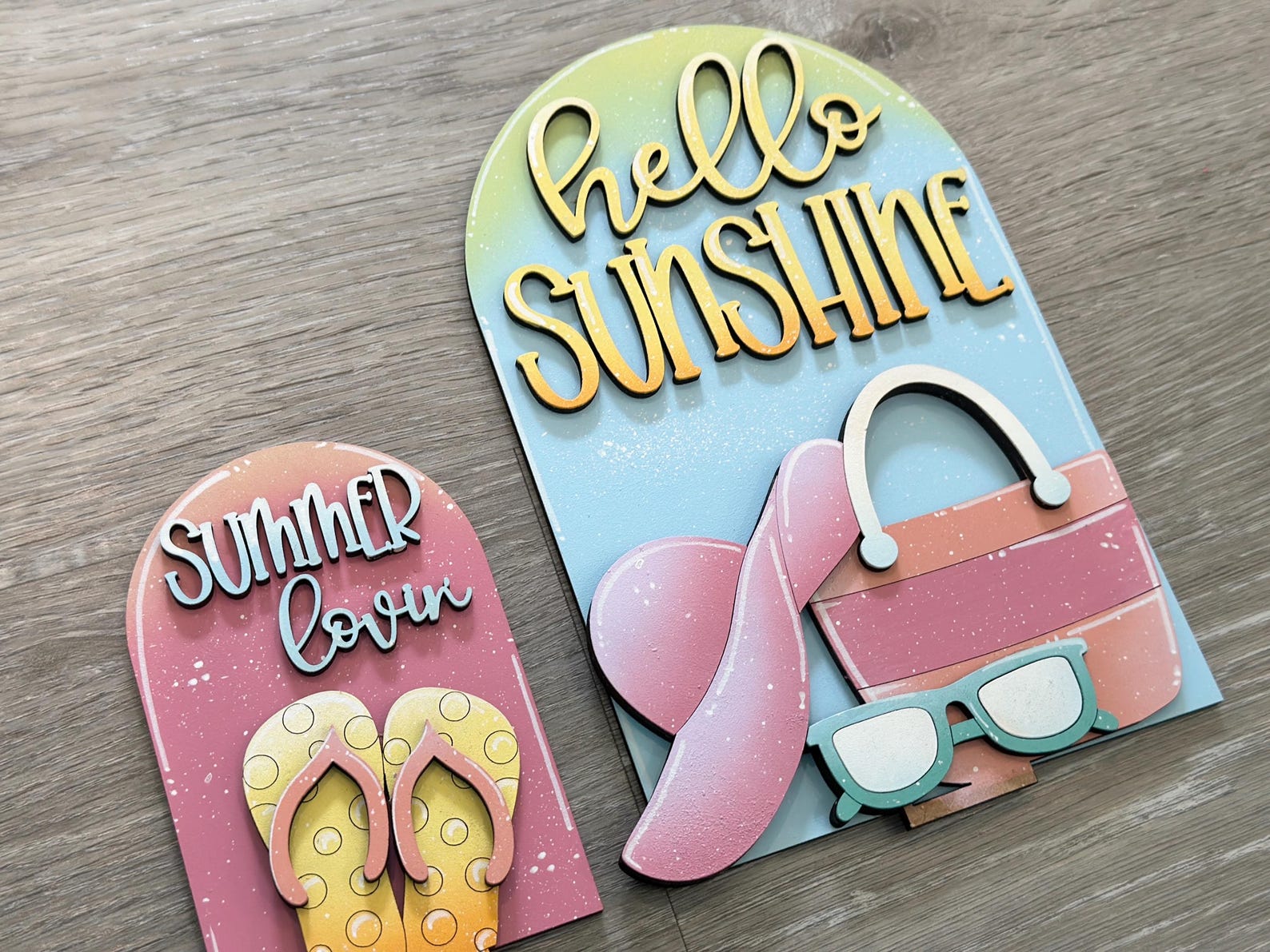 Hello Sunshine Summer Tall Arch Sign Interchangeable File SVG, TINY ...