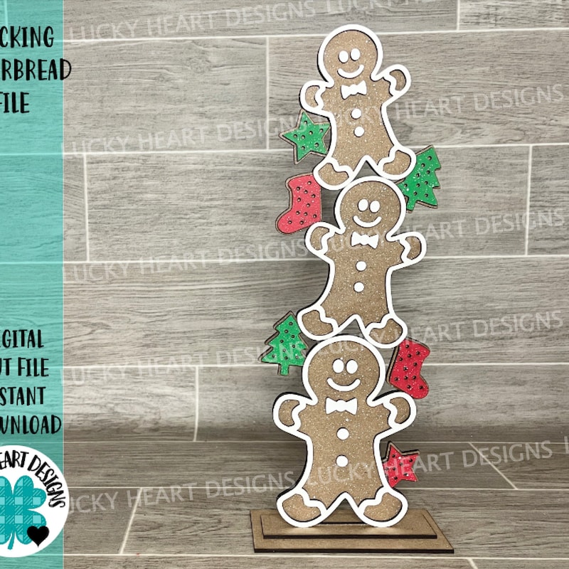 Stacked Gingerbread Decor - Etsy