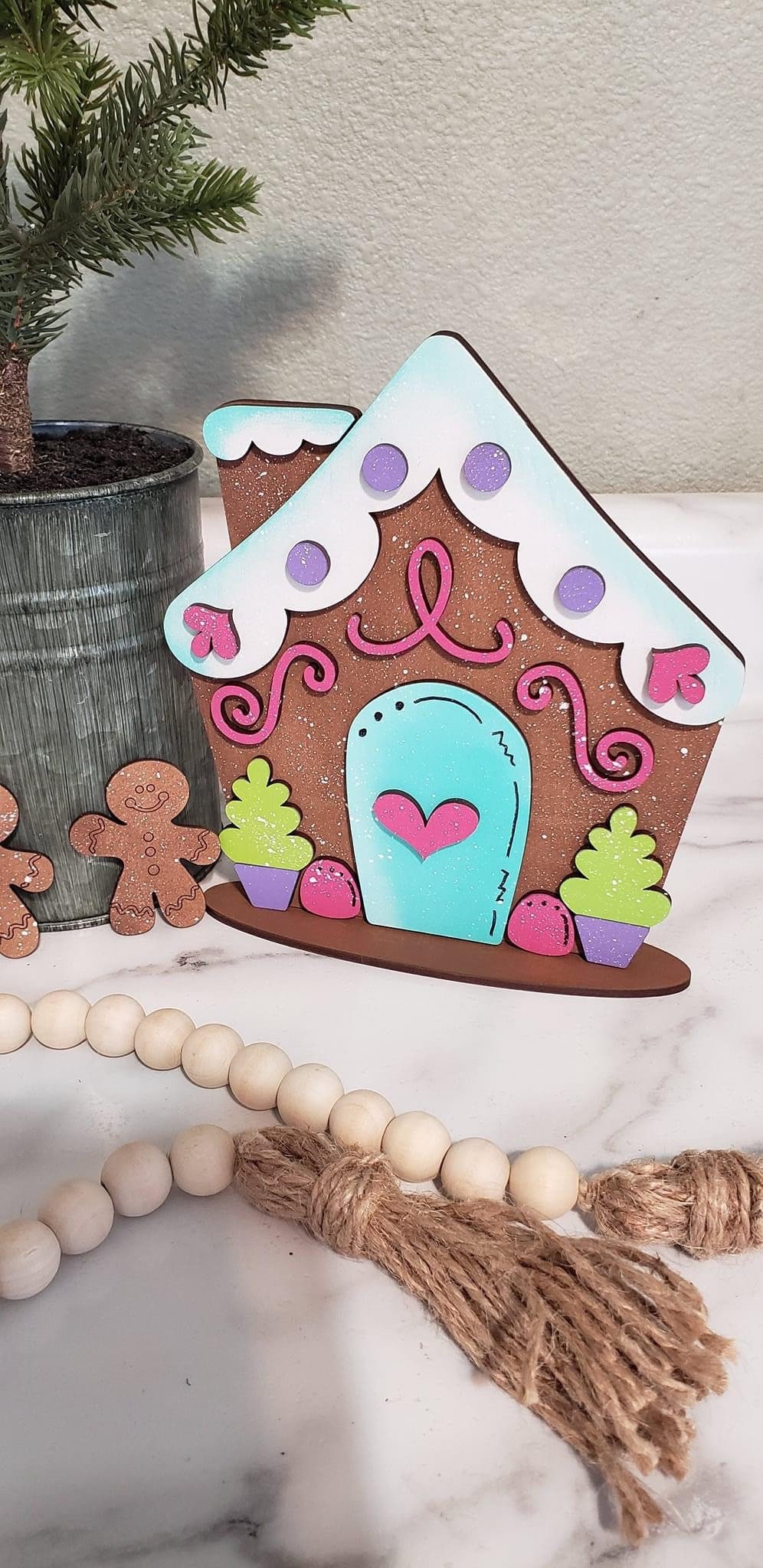 Gingerbread House Christmas Kids Kit File SVG, Glowforge ...