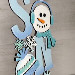 Stacking Snow Snowman Sign File SVG. Sledding, Door Hanger, Hot Cocoa ...