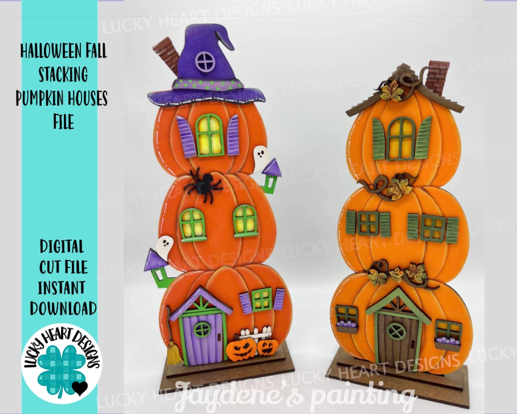 Halloween Stacking Pumpkin File SVG, Glowforge, Luckyheartdesignsco - Etsy