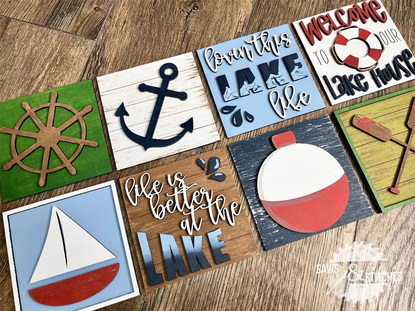 Lake House Nautical Interchangeable Leaning Sign File SVG, Glowforge ...