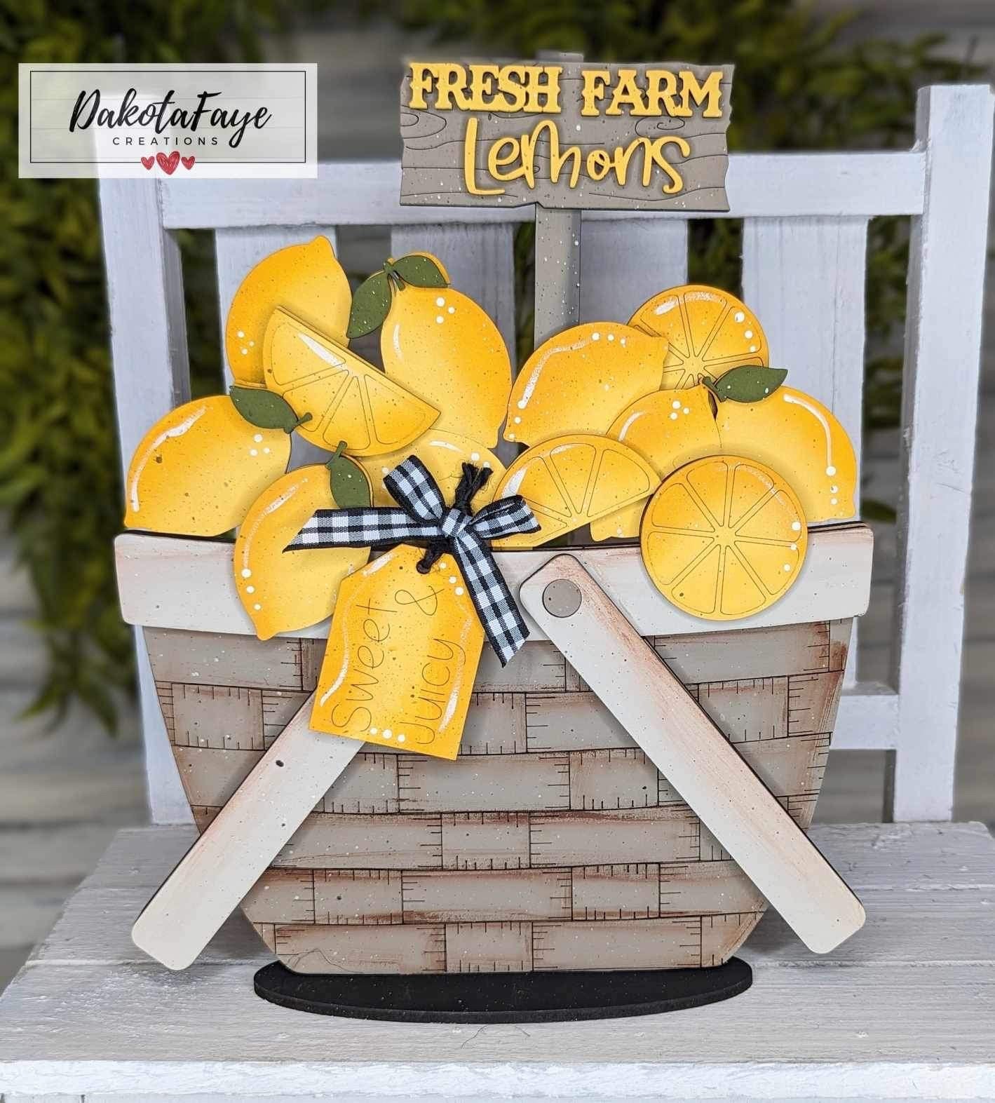 Lemons for the Flower Basket Interchangeable File SVG, Lemonade, Fruit ...