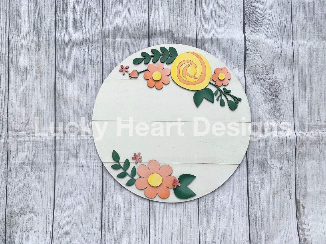 Olivia Chunky Floral File SVG File - Etsy