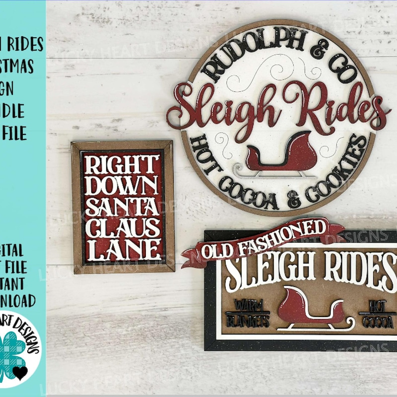 Sleigh Ride Sign - Etsy