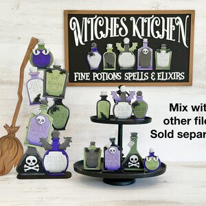 Stacking Witches Potions Halloween File SVG, Tier Tray, Trick or Treat ...