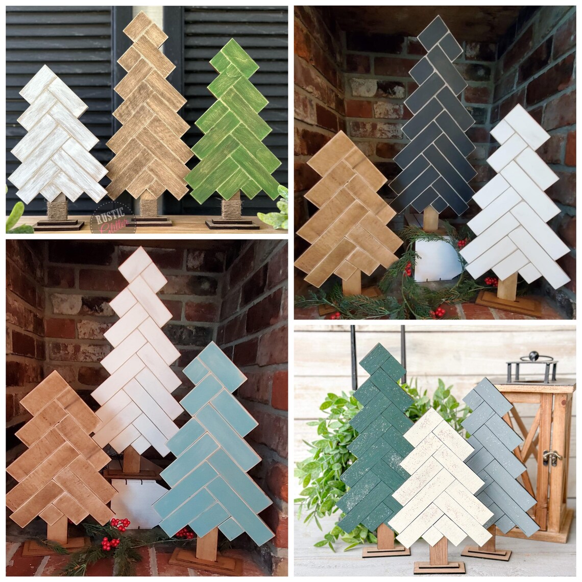 Pallet Herringbone Christmas Tree File SVG, Farmhouse Glowforge ...