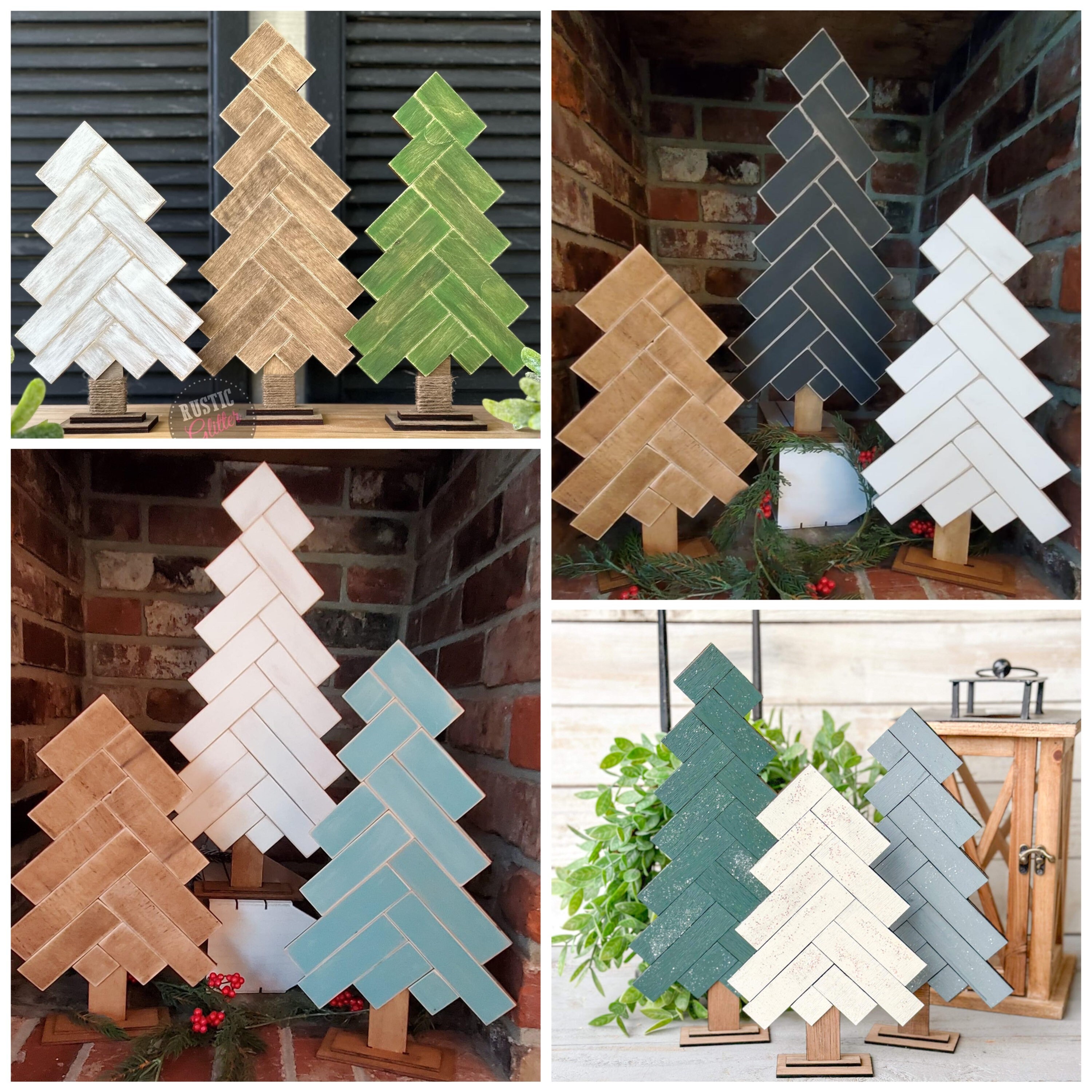 Pallet Herringbone Christmas Tree File SVG, Farmhouse Glowforge ...