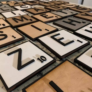 Scrabble Wall Sign File, SVG Glowforge Decor - Etsy