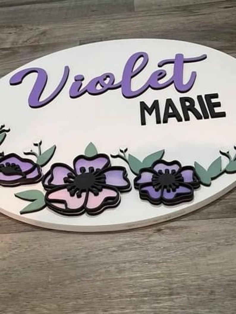 Amelia Floral File SVG Glowforge Flower Decor Layered - Etsy