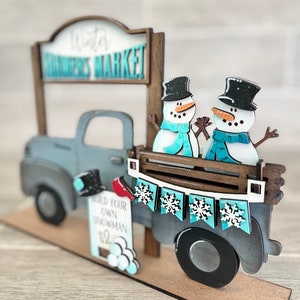 Winter Add on Interchangeable Farmhouse Truck File SVG, Glowforge ...