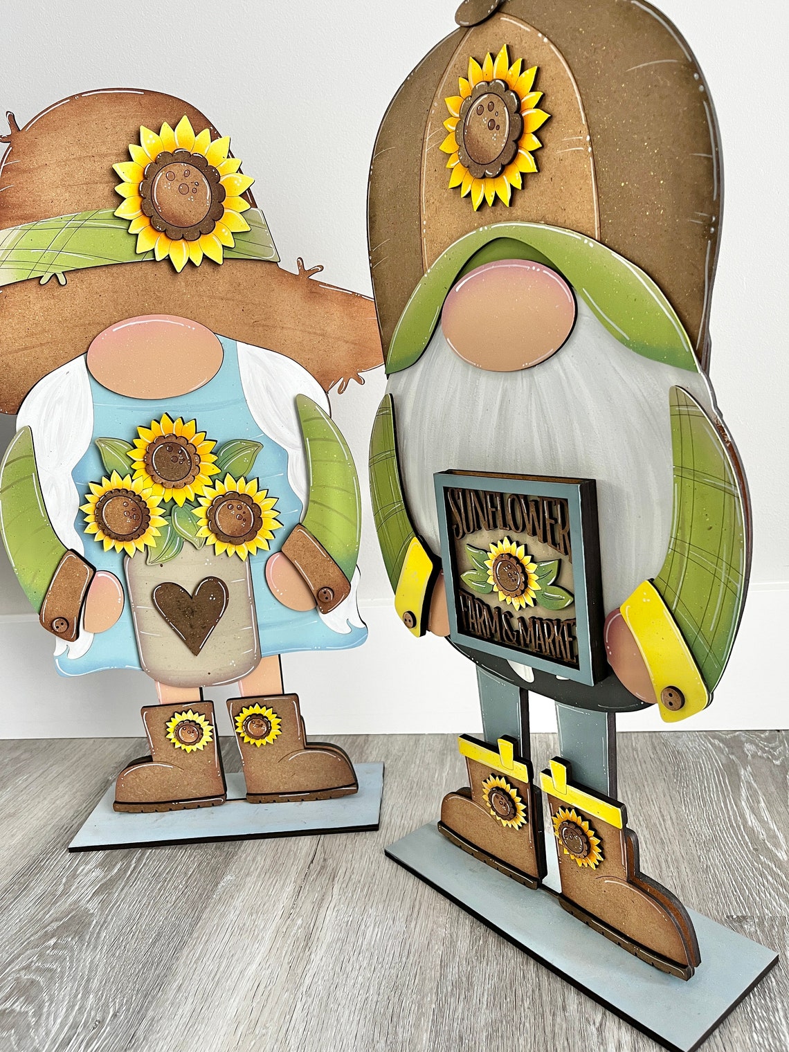 Sunflower Tall Porch Interchangeable Leaning Sign Gnome File SVG ...