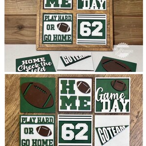 Sports Interchangeable Leaning Sign File SVG, Tiered Tray Glowforge ...