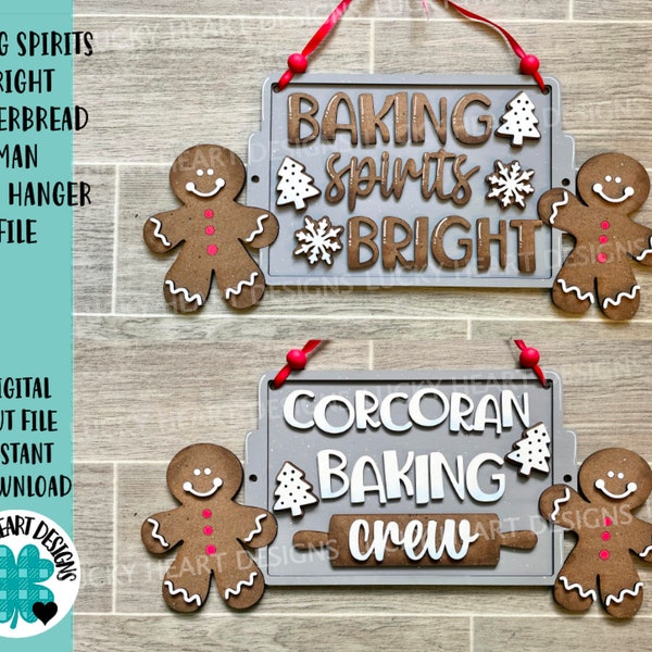 Gingerbread Door Sign Svg - Etsy