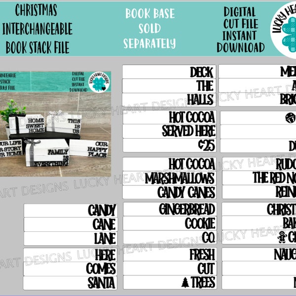 Christmas Book Stack - Etsy