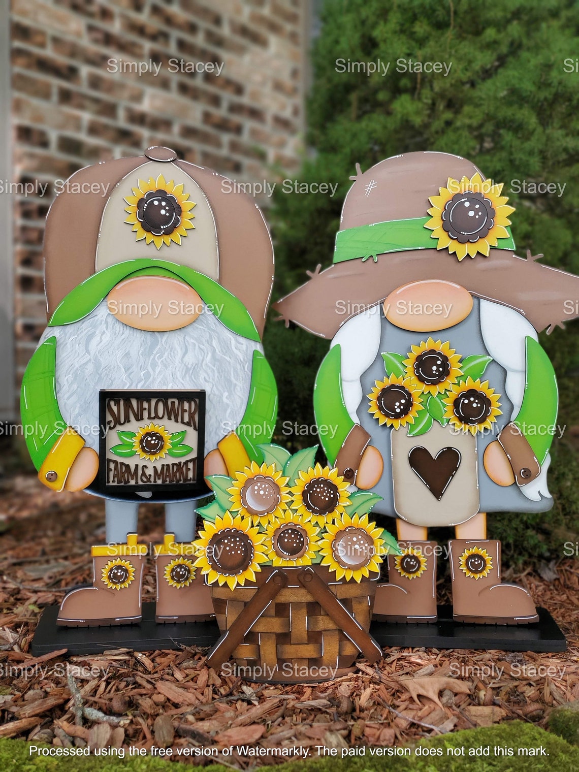 Sunflower Tall Porch Interchangeable Leaning Sign Gnome File SVG ...