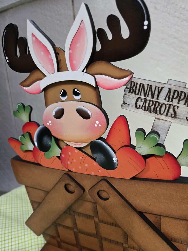 Moose Carrot Easter for the Flower Basket Interchangeable File SVG ...