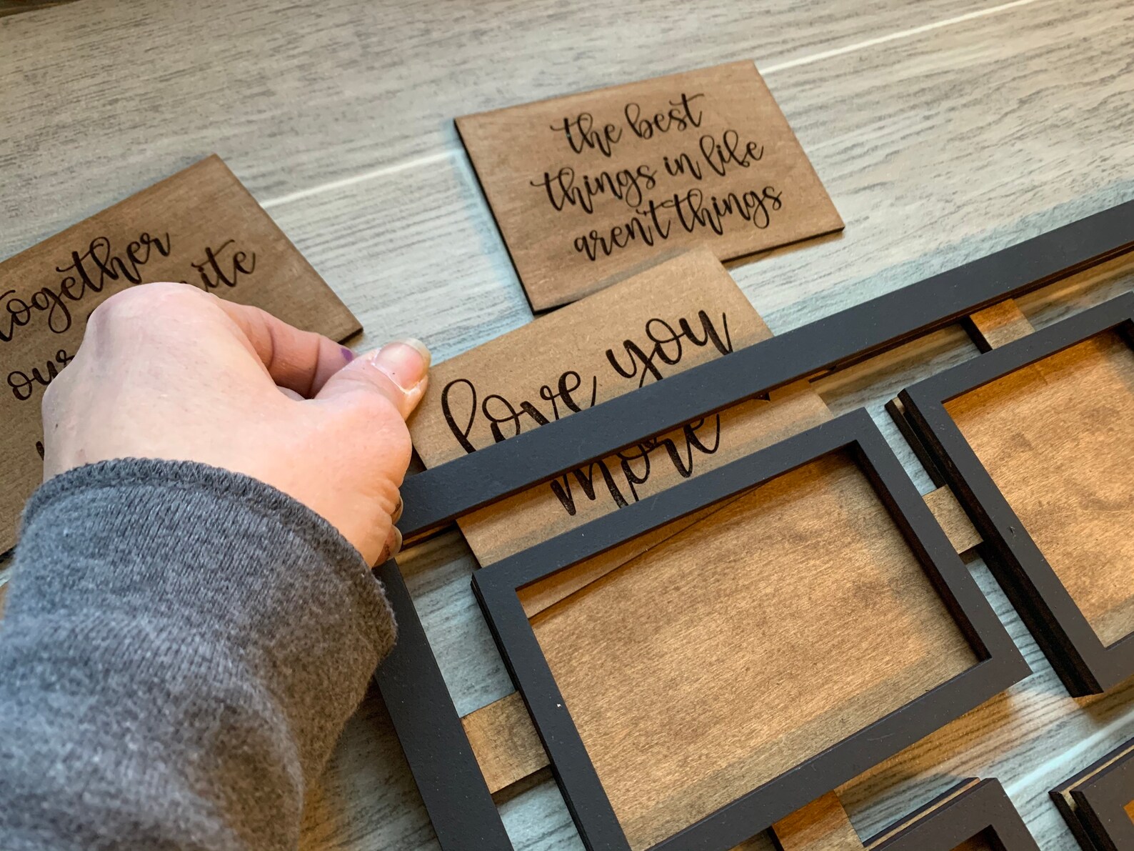 Modern Wall Frame With Interchangeable Quote Insert File SVG - Etsy