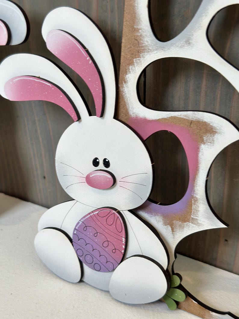 Floppy Bunny Pop Out Easter Craft Kit File SVG, Glowforge, Nerdy, Egg ...