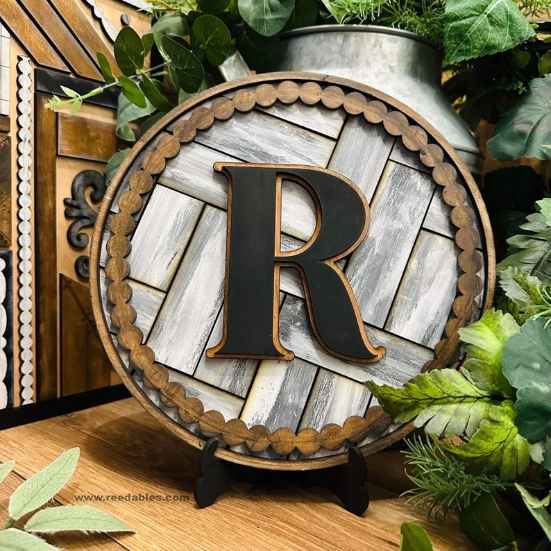 Pallet Rustic Round Backer Sign File SVG Farmhouse Glowforge - Etsy