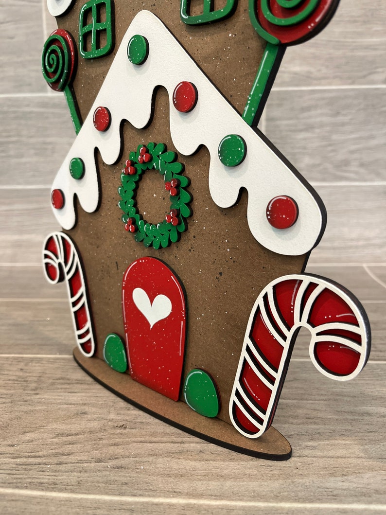 Stacking Gingerbread House File SVG, Glowforge Christmas ...