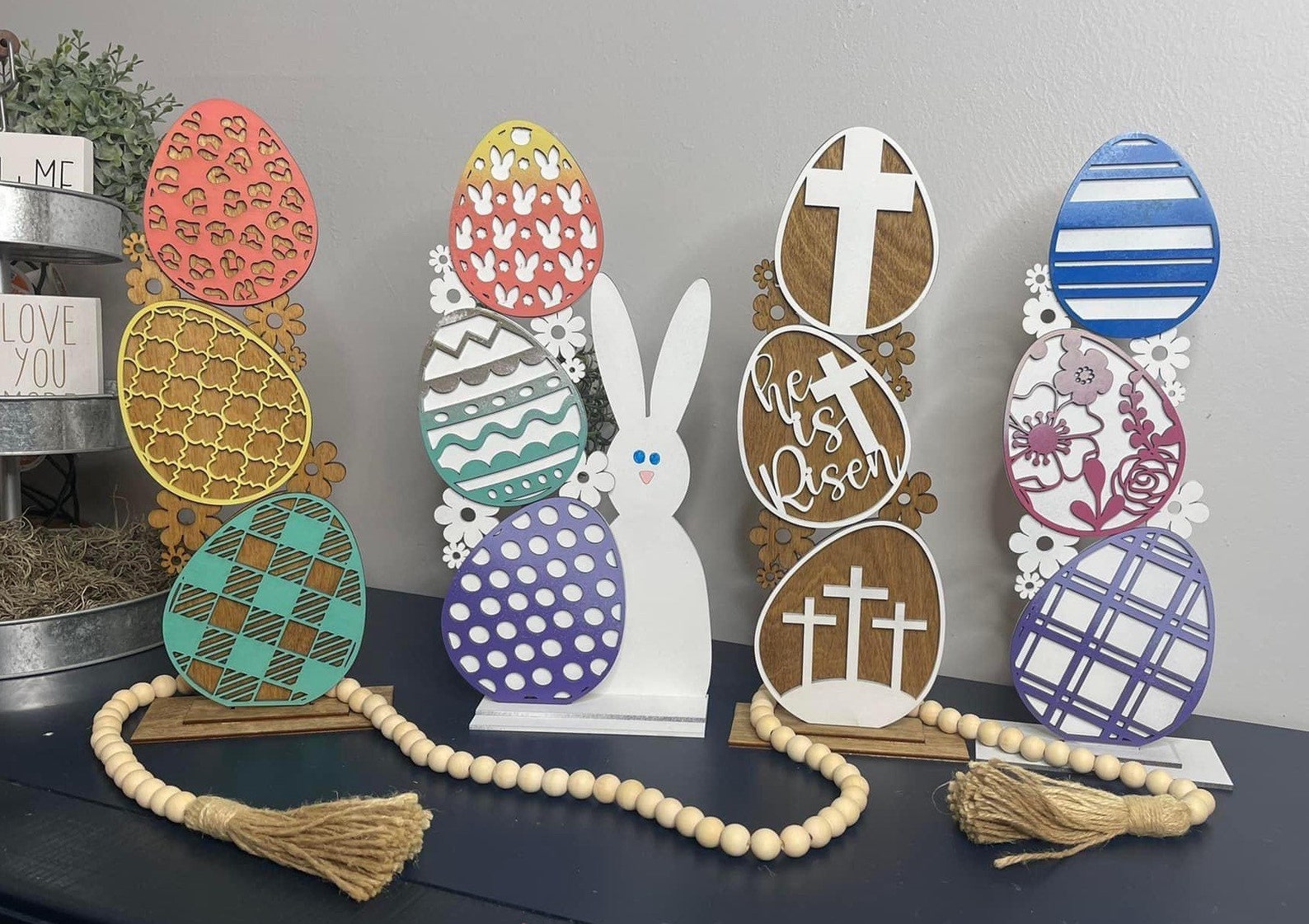 Stacking Easter Egg File SVG, Glowforge, Luckyheartdesignsco - Etsy