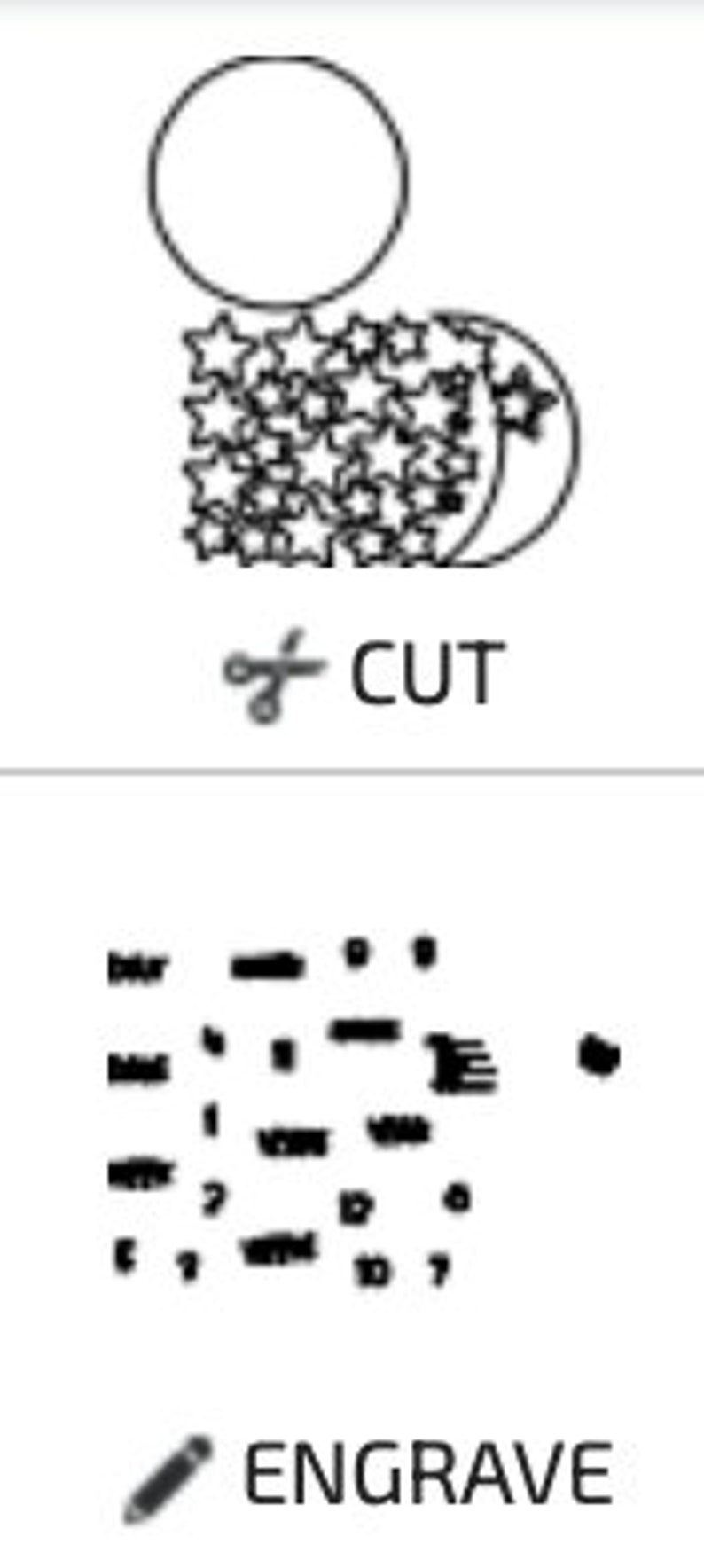 Baby Milestone Star Moon Sign SVG FILE GLOWFORGE - Etsy