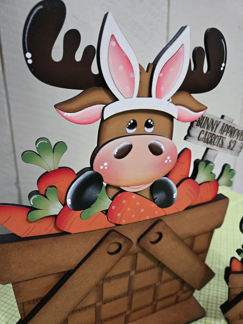Moose Carrot Easter for the Flower Basket Interchangeable File SVG ...
