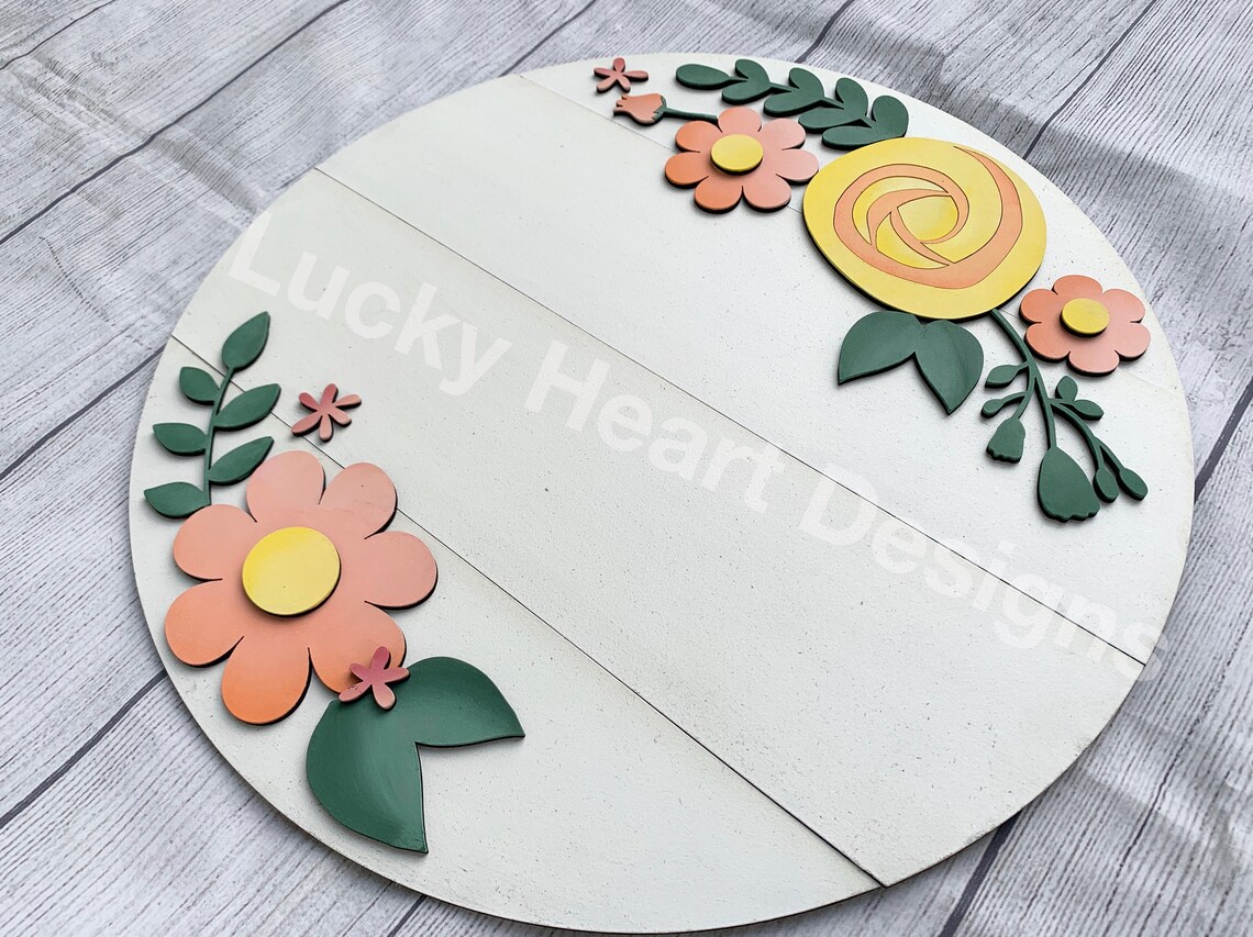 Olivia Chunky Floral File SVG File - Etsy