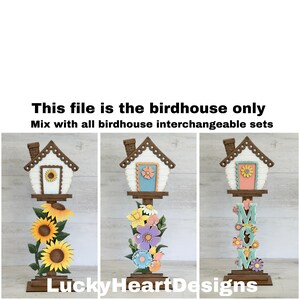 Birdhouse Interchangeable File SVG, Glowforge, Seasonal, Holiday Shapes ...