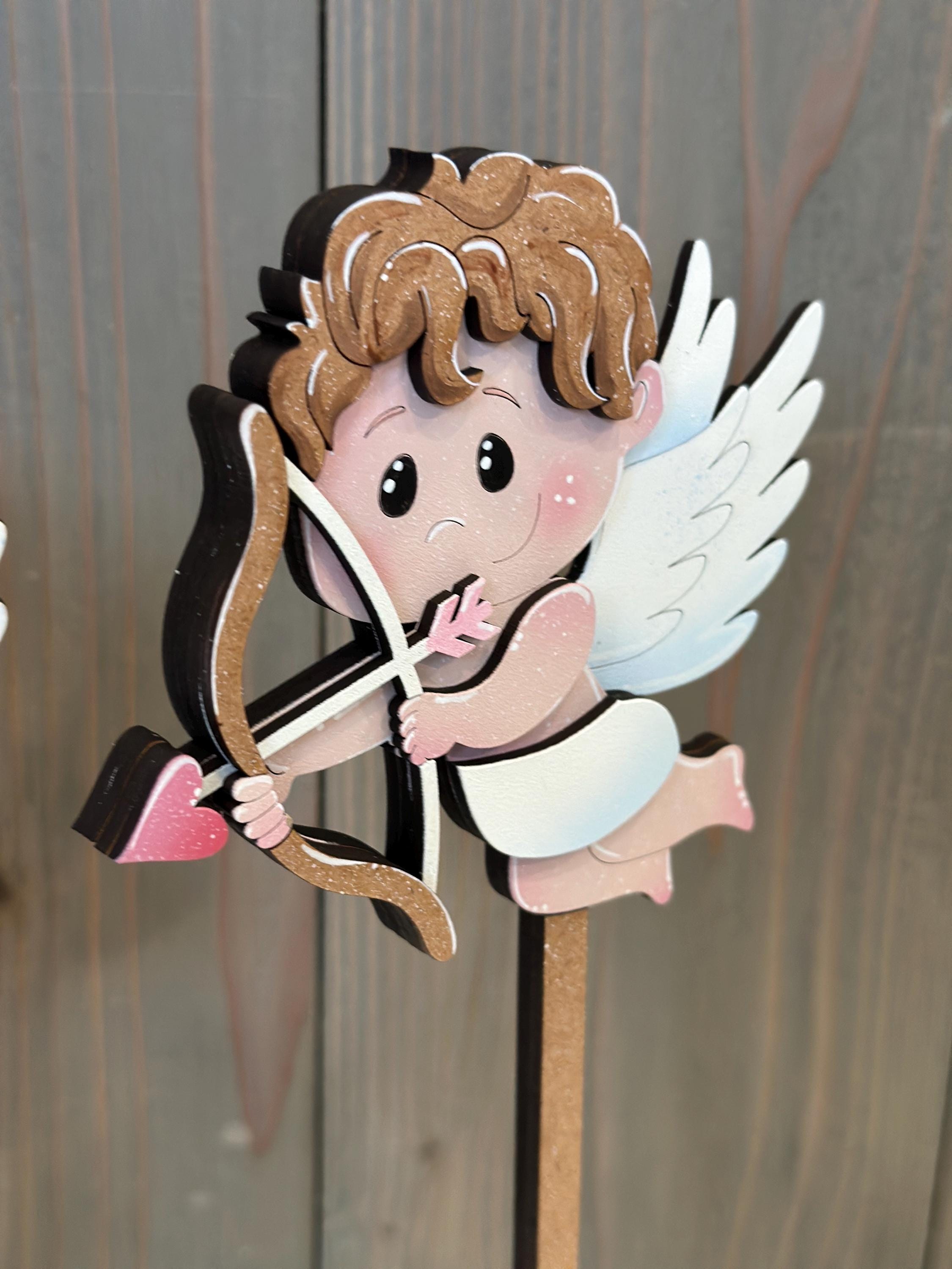 Cupid Standing File SVG, Cupid, Valentine, Clouds, Arrow, Wings, Angel ...