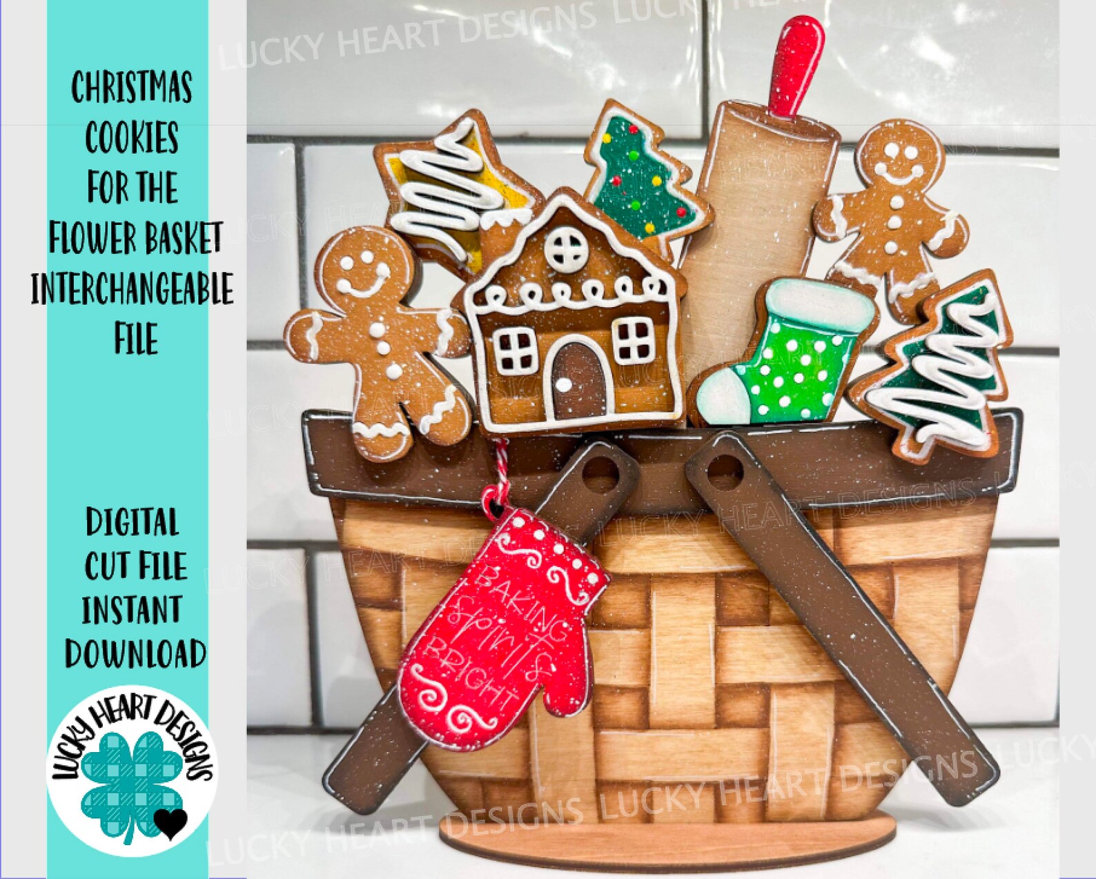Christmas Cookies for the Flower Basket Interchangeable File SVG ...