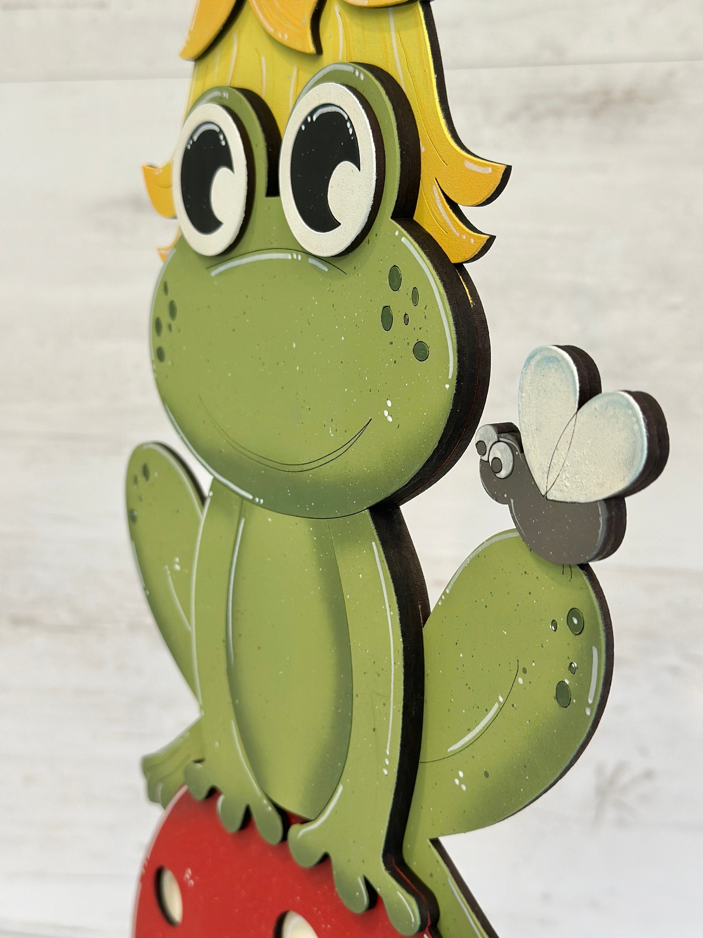Frog Mushroom Standing File SVG, Glowforge, Spring, Summer ...