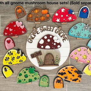 Gnome Mushroom Interchangeable Vertical Porch File SVG, Glowforge ...