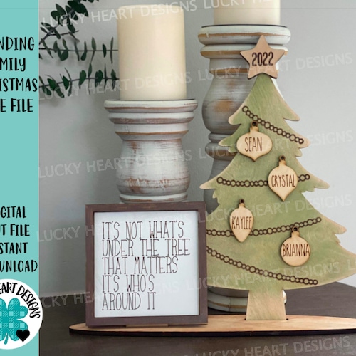Stand Christmas Tree SVG File Standing Interchangeable - Etsy
