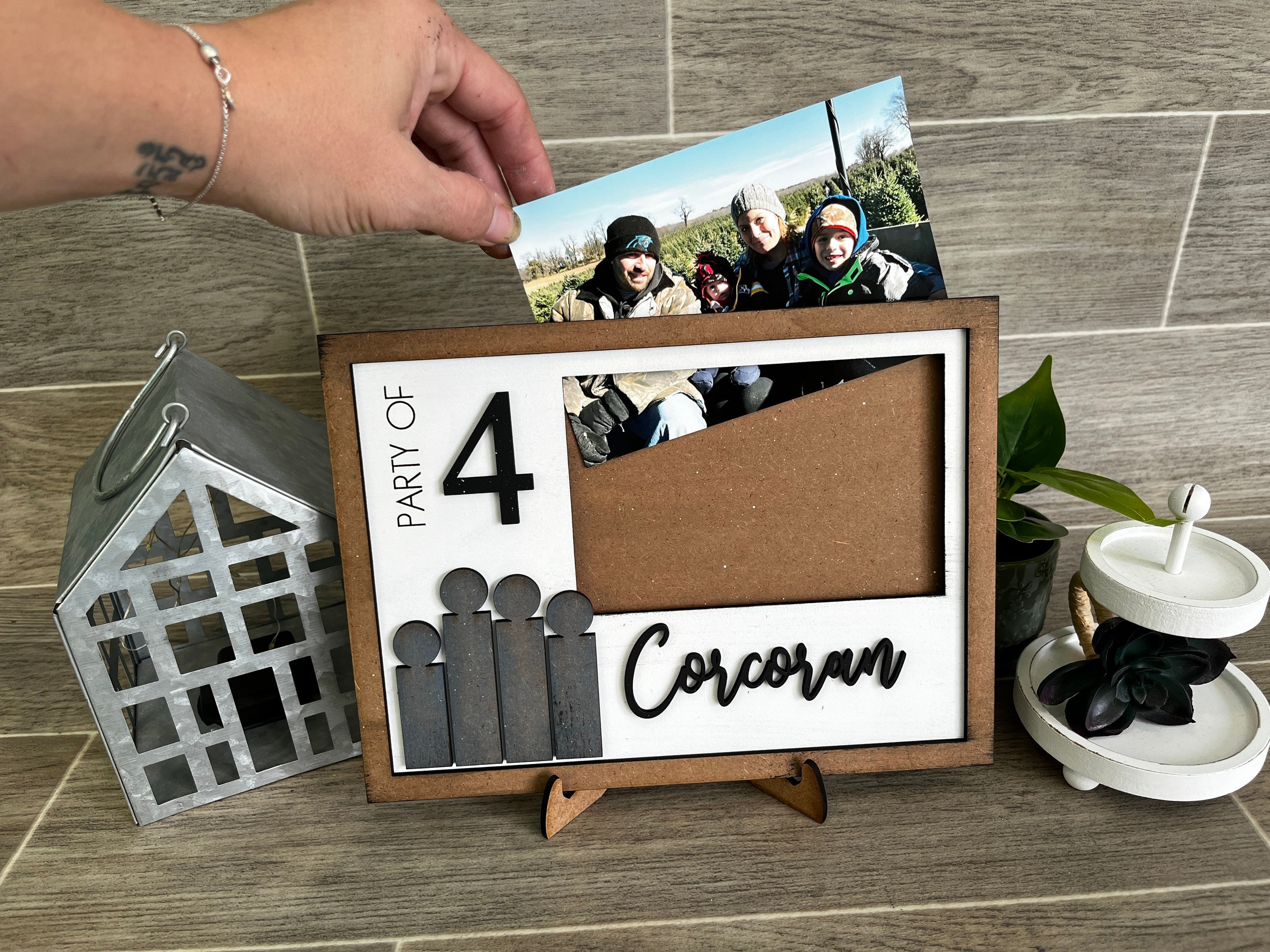 Block Family Picture Frame File SVG, Glowforge, Luckyheartdesignsco - Etsy